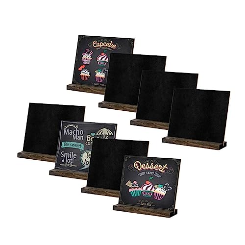 Ciieeo 10pcs Chalkboard Signs DIY Blackboard Decorative Table Blackboard Small Blackboard Mini Blackboard Easel Mini Table Blackboard Message Board Self Made Bamboo Note Board