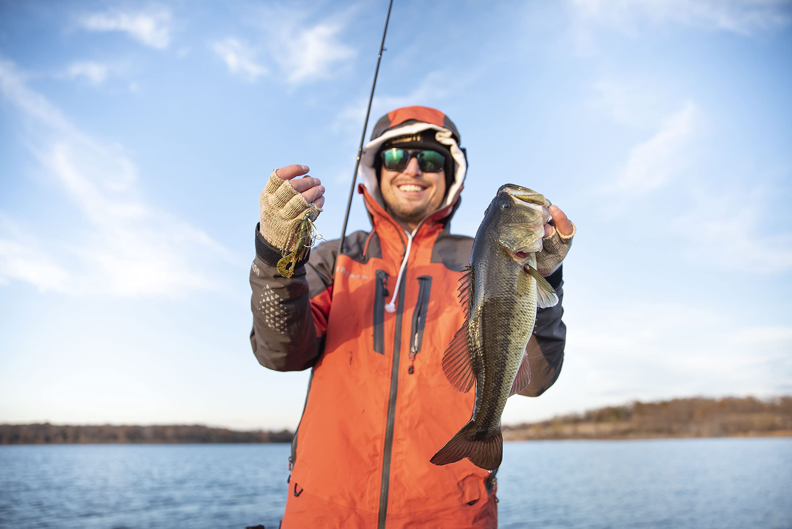 Catch Co. Googan Squad Grass Hero Jig Chartreuse White | 3/8 | Swim Jig | Bass Fishing Jig |