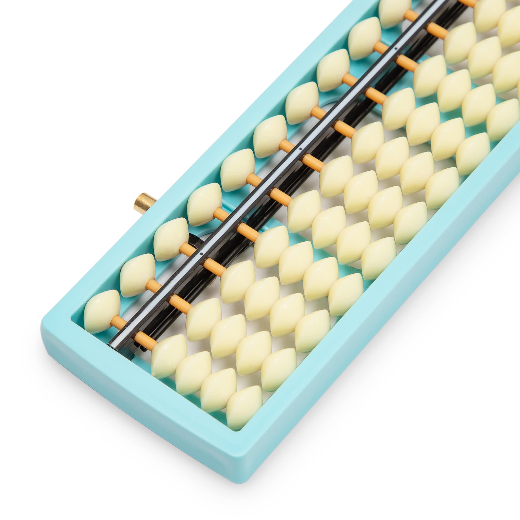 Blue Digital Standard Abacus - 27.5 cm - Professional 17 - Column Soroban with Reset Button Calculator (Functional and Educational Tool)