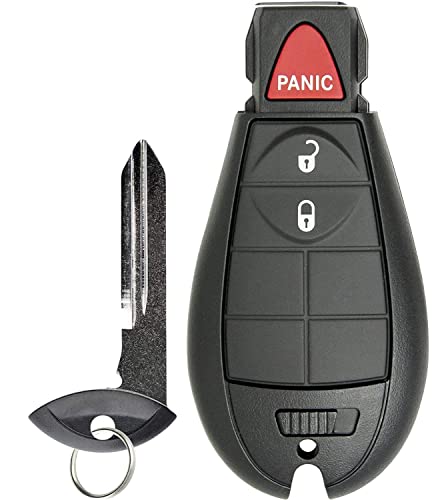 BestRemotes 3 Button Key Fob Keyless Entry Remote Replacement GQ4-53T Compatible for 2013-2018 Dodge Ram 1500 2500 3500
