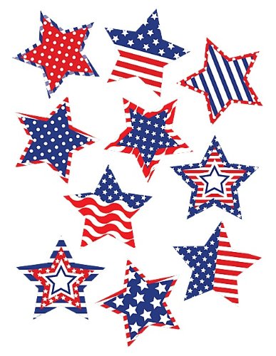 Teacher Created Resources 5285 Patriotic Stars Accents