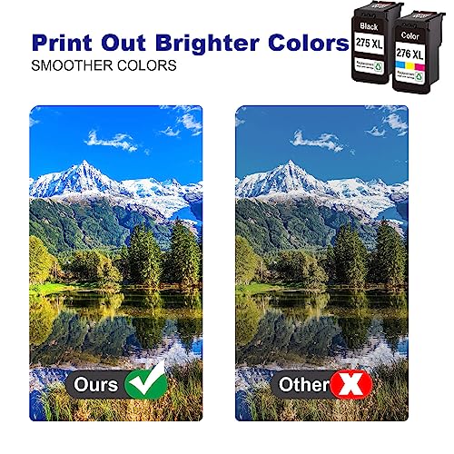 BAOYAN Compatible for 275XL and 276XL Ink Cartridges Combo Pack for TS3522 TS3520 TS3500 TR4720 TR4700 TR4722 (2-Pack)