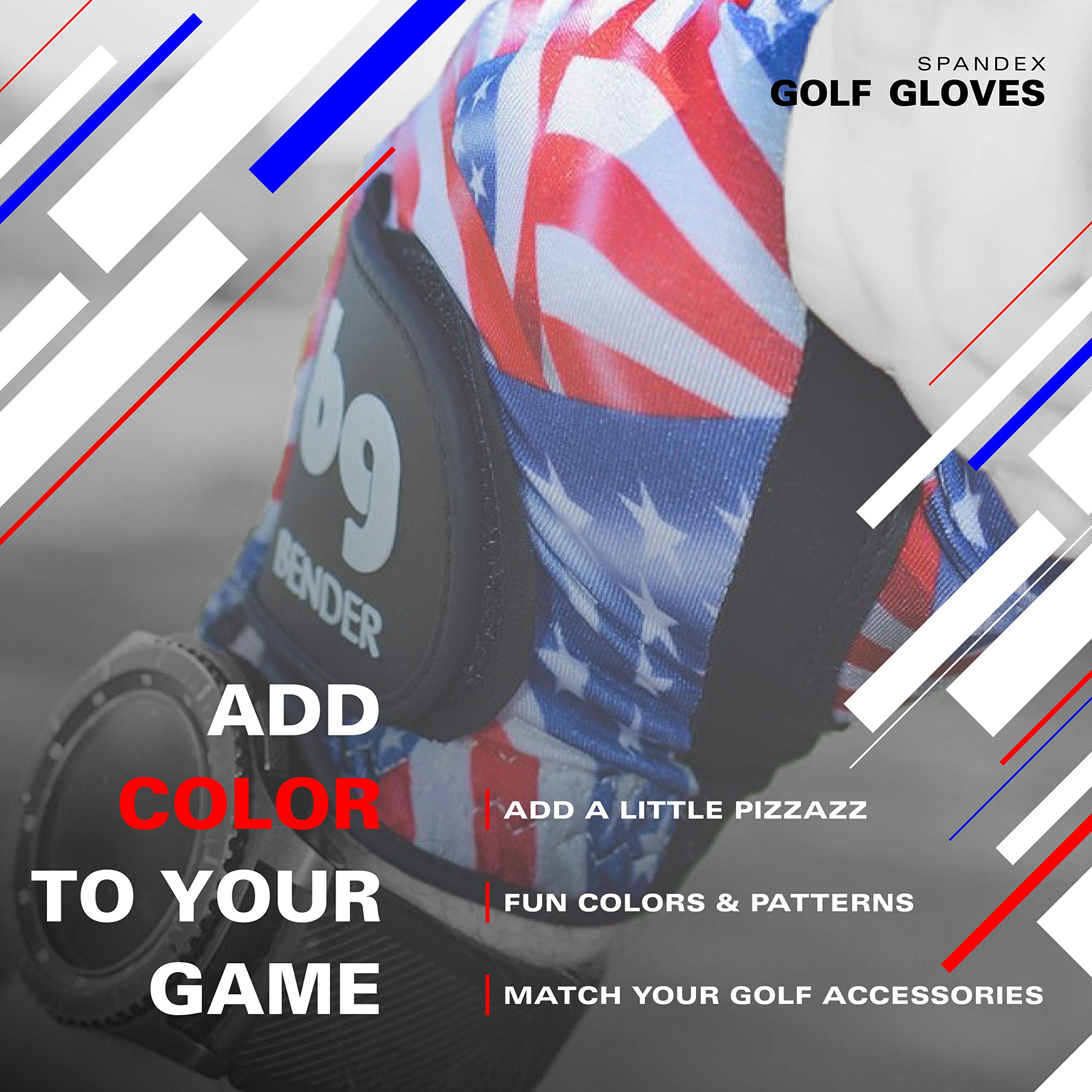 BG Bender Golf Glove | Wear On Left | (Orange, Ladies Medium)