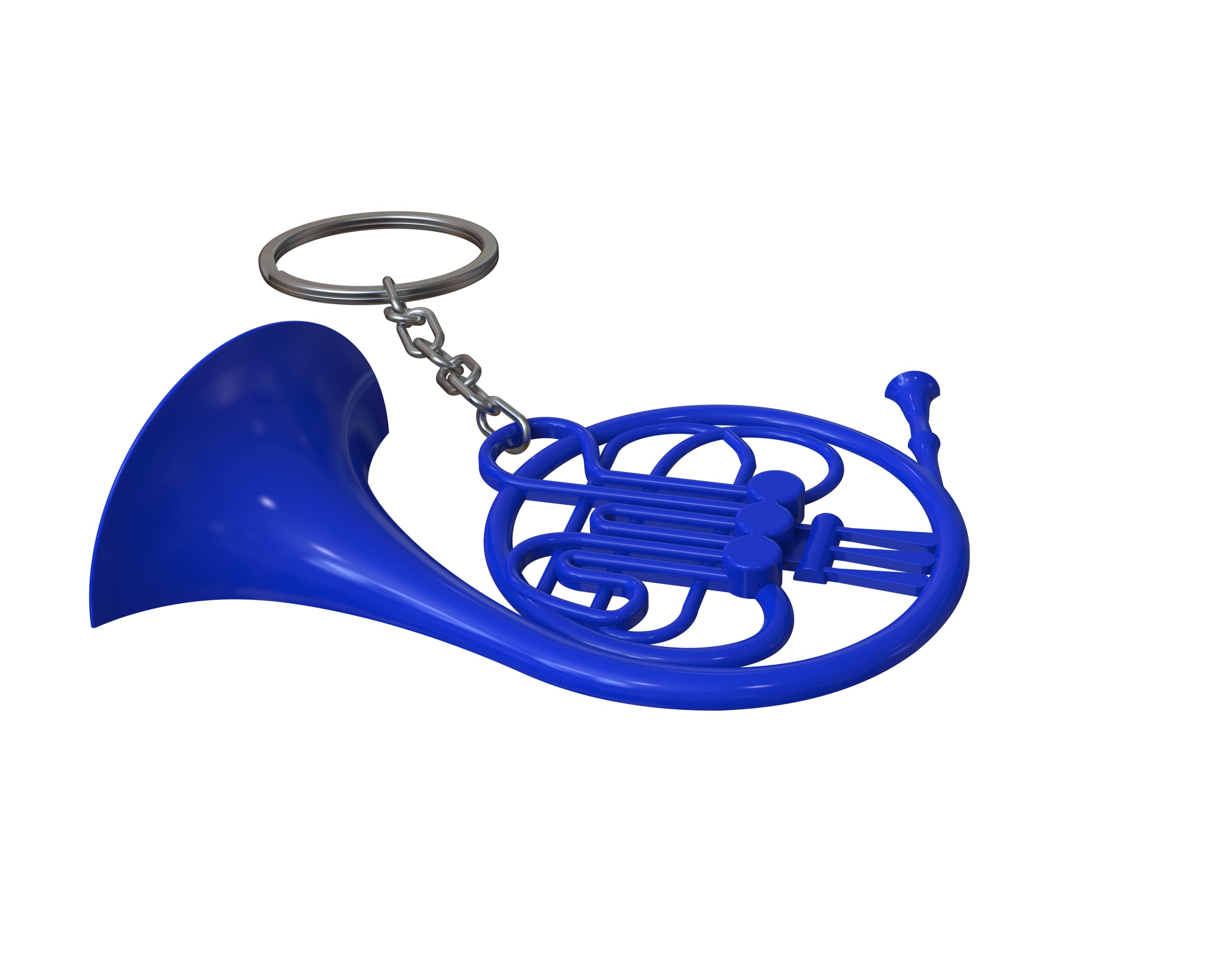 Blue French Horn Keychain/Pop Culture Gift/Backpack decor/HIMYM/Novelty Keyring