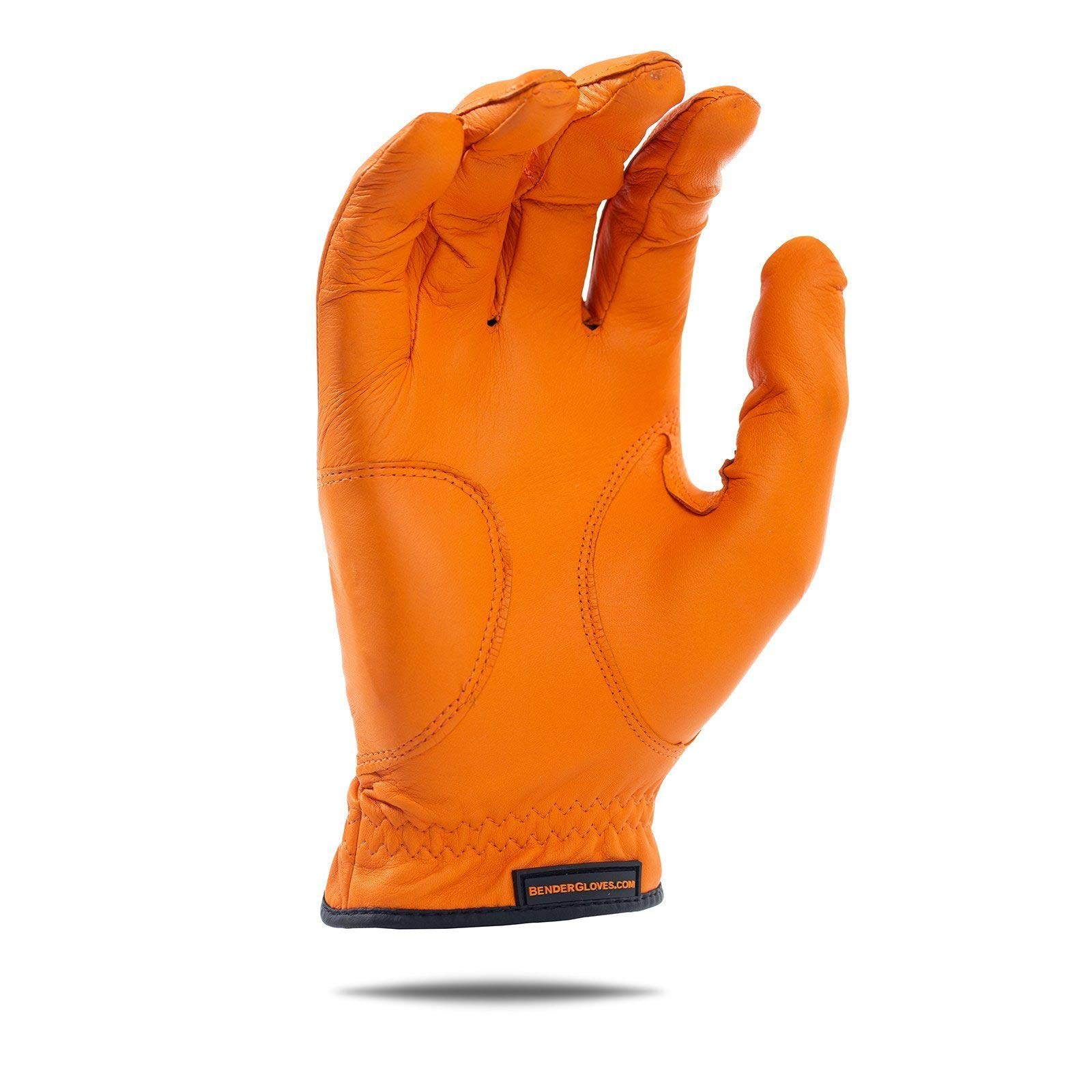BG Bender Golf Glove | Wear On Left | (Orange, Ladies Large)