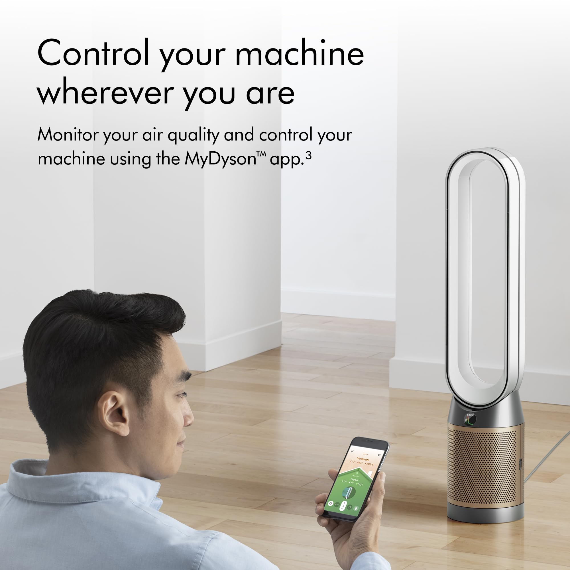 Dyson Purifier Cool Formaldehyde™ TP09 Air Purifier and Fan - White/Gold Large