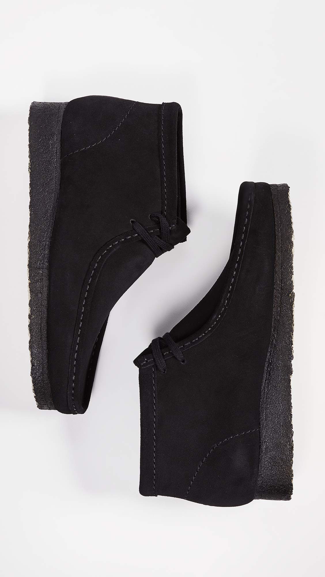 Clarks Men's Wallabee Boot Chukka, Black Suede, 070 M US