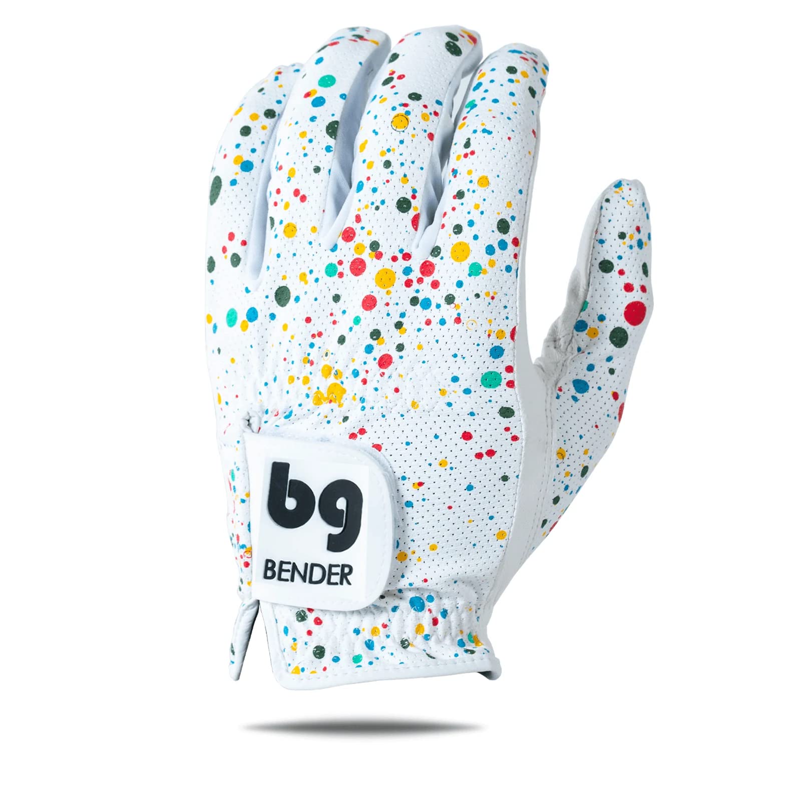 BG Bender Golf Glove | Wear On Left | (Paint Splatter, Mens ML)