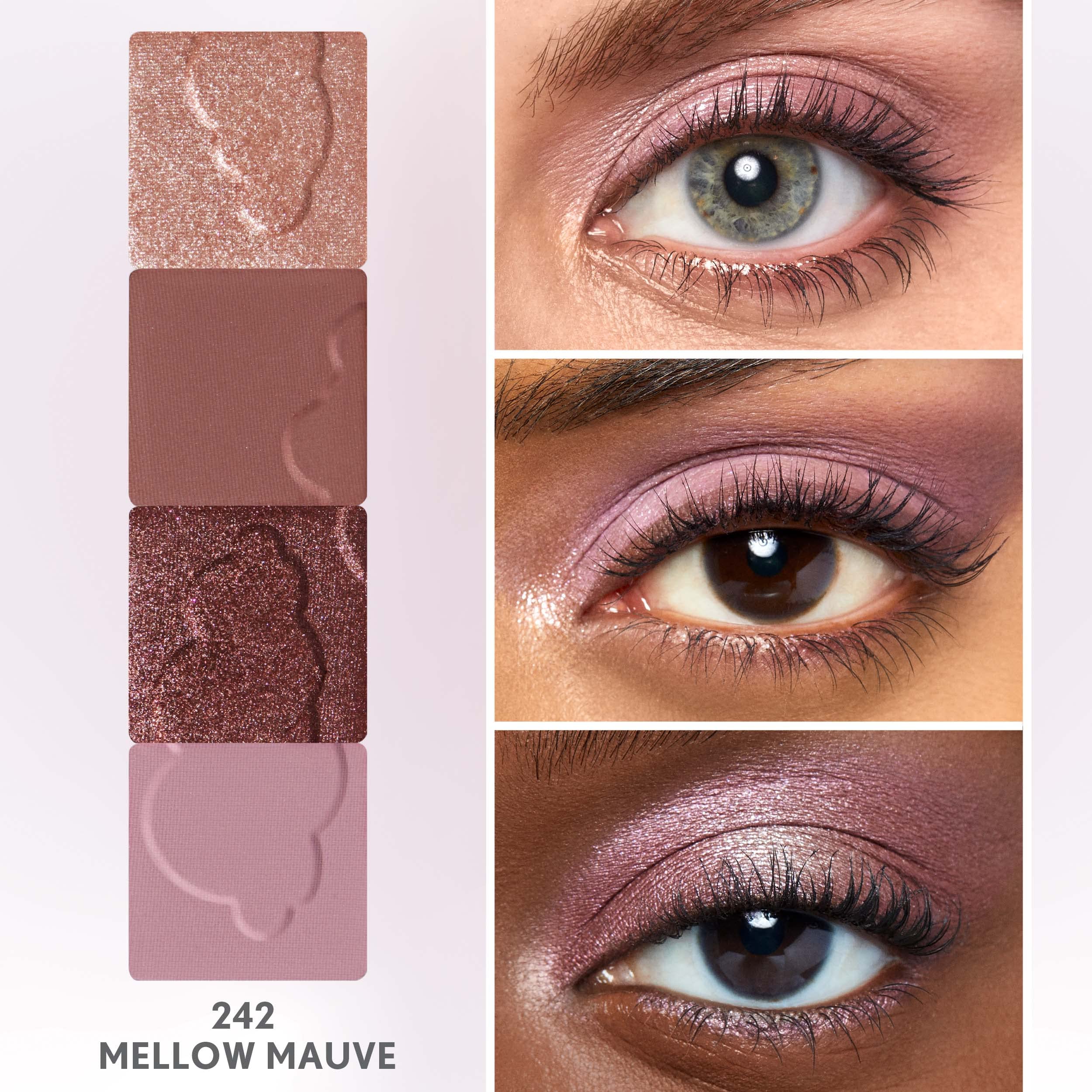 COVERGIRL Clean Fresh Clean Color Eyeshadow – Eyeshadow, Eyeshadow Palette, Shimmer Eyeshadow, Vegan Formula - Mellow Mauve, 4g (0.14 oz)