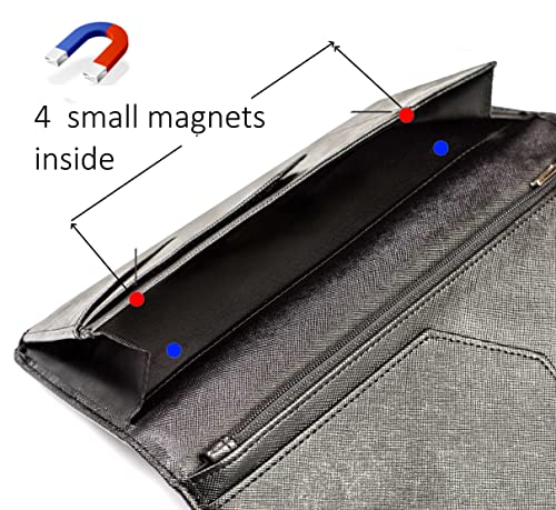 Server Book with Zipper Pocket and Magnetic Closure Server Booklet Waitress Book Serving Book with Money Pocket Waitstaff Organizer Fit Server Apron Waiter Book Wallet High Volume Pocket