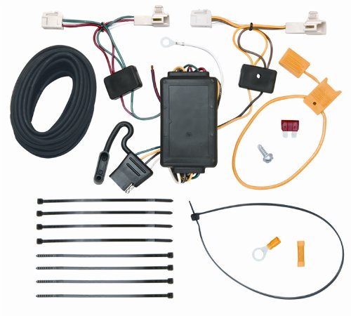 Tekonsha T-One® T-Connector Harness, 4-Way Flat, Compatible with Select Mitsubishi Outlander : Toyota Avalon, Camry, Camry Hybrid, Venza,Black