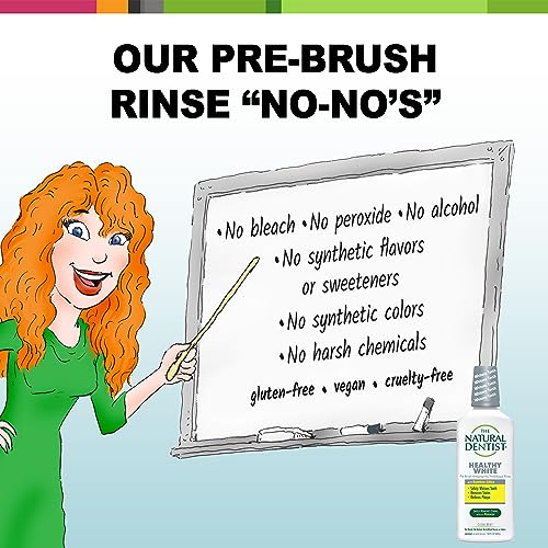 The Natural Dentist Whitening Antigingivitis Rinse, Clean Mint,16.9 Fl Oz (Pack of 2)