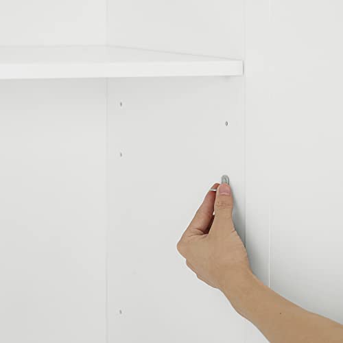 Crosley Furniture Stanton Glass Door Pantry, White