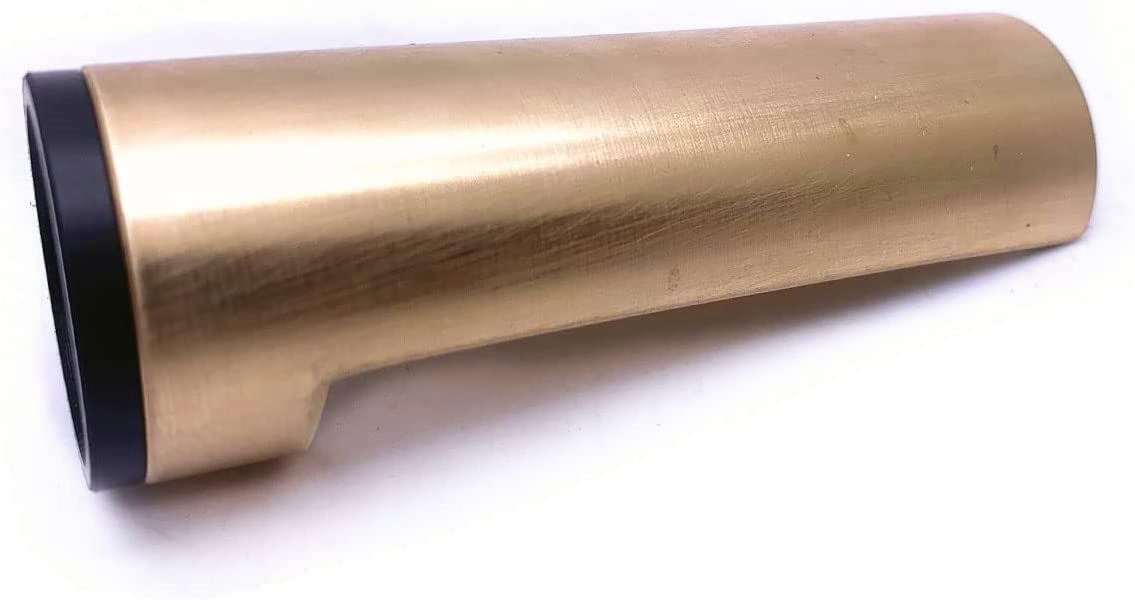 TUOREN Brass Guitar Slides 72mm / 2.8" Length Finger Slides w/ 2Pcs End Ring for Electric & Acoustic Guitar Bass Medium (Semicircle)