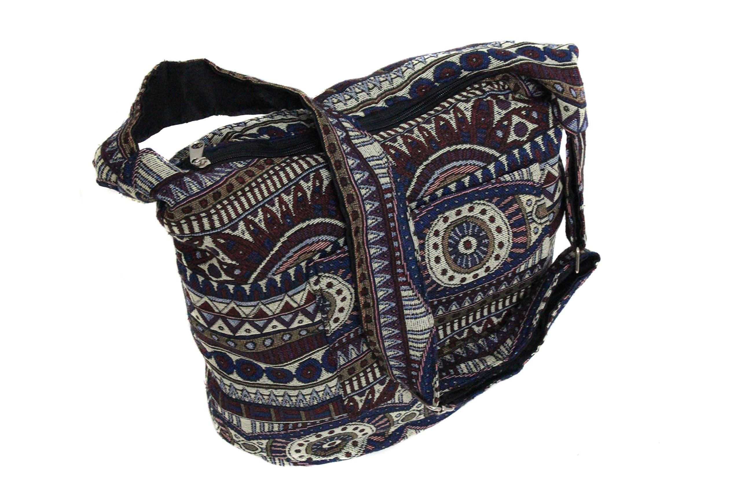 K'Long Brocade - Women Large Cross Body Shoulder Handbags/Purse (Brocade Fabric) … (Cross body L15)