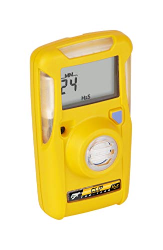 BW Technologies Corded Electric BWC2-H BW Clip Single Gas H2S Monitor, 10/15 (1 Pack)