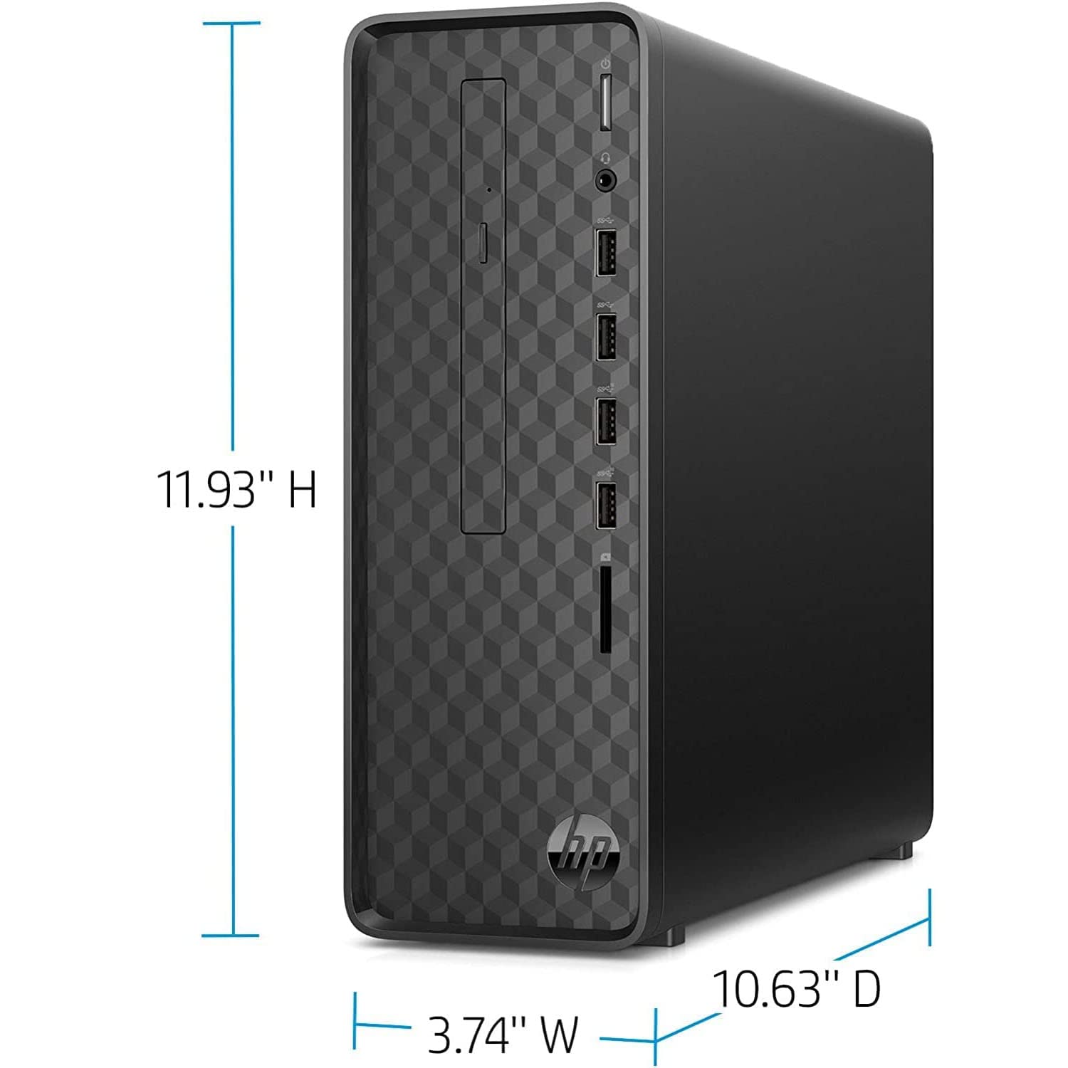 HP 2022 Newest Slim Desktop, Intel Core i5-12400T, 32GB RAM, 512GB SSD, 1TB HDD, Intel UHD Graphics, Wi-Fi 5, Bluetooth 5, Windows 11 Home, Bundle with Cefesfy Accessory, NO DVD