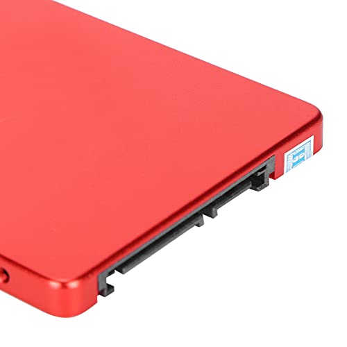 Garsentx 2.5inch SSD Red High Speed Metal Hard Drive for Desktop Computer Laptops PC, Portable SSD 8GB-2TB External Solid State Drive, for Linux/WinXP/Win/7/8/10(32GB)