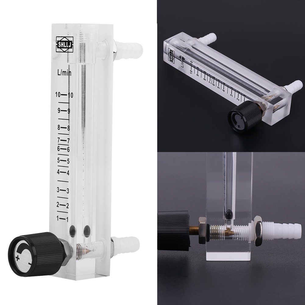 Gas Flowmeter,Air Meter 1-10LPM,with Control Valve for Oxygen/Air/Gas,for Detecting The Oxygen or Other Gas, Control Oxygen