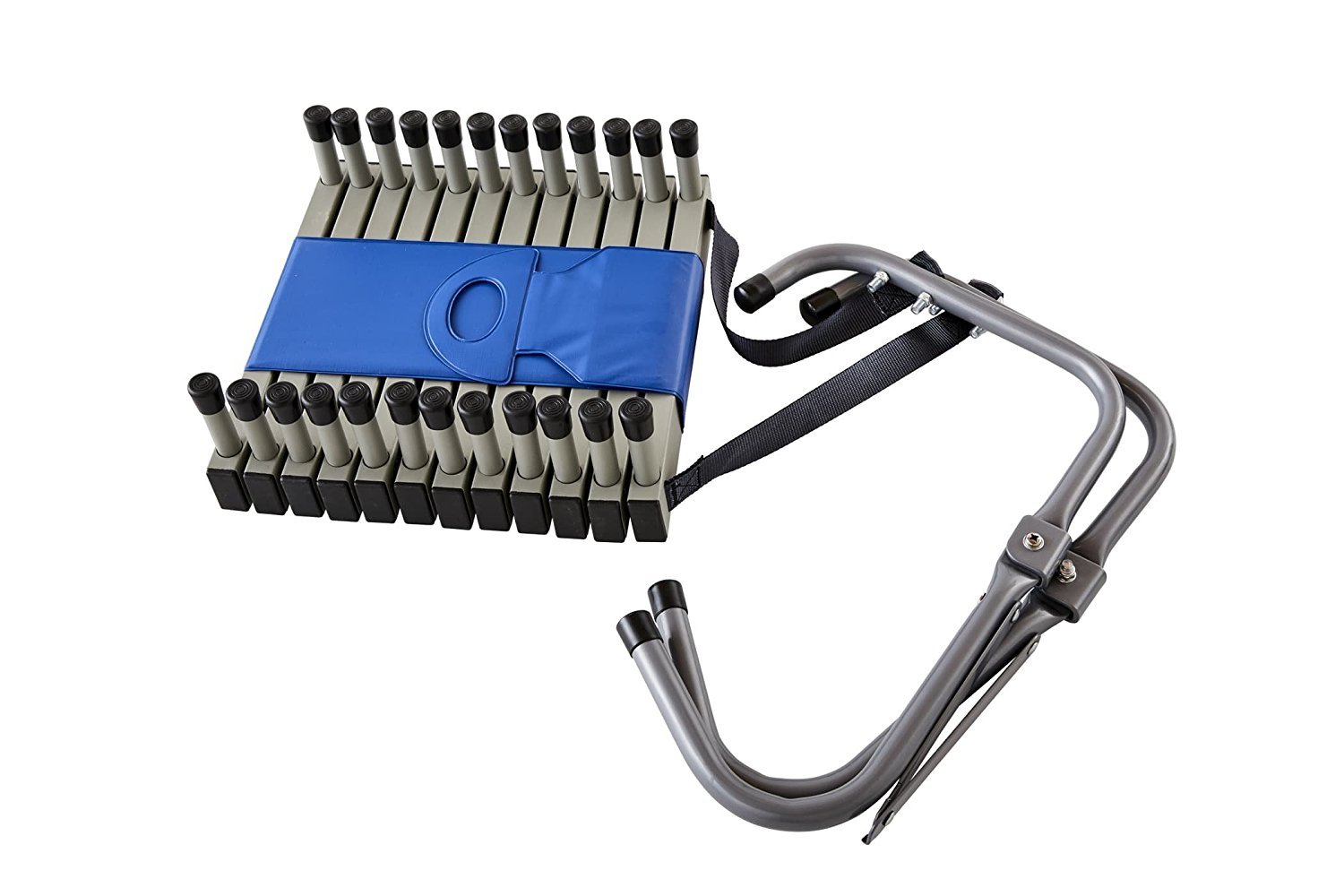 First Alert Two-Story Fire Escape Ladder, Steel, Anti-Slip, EL52-2, Black