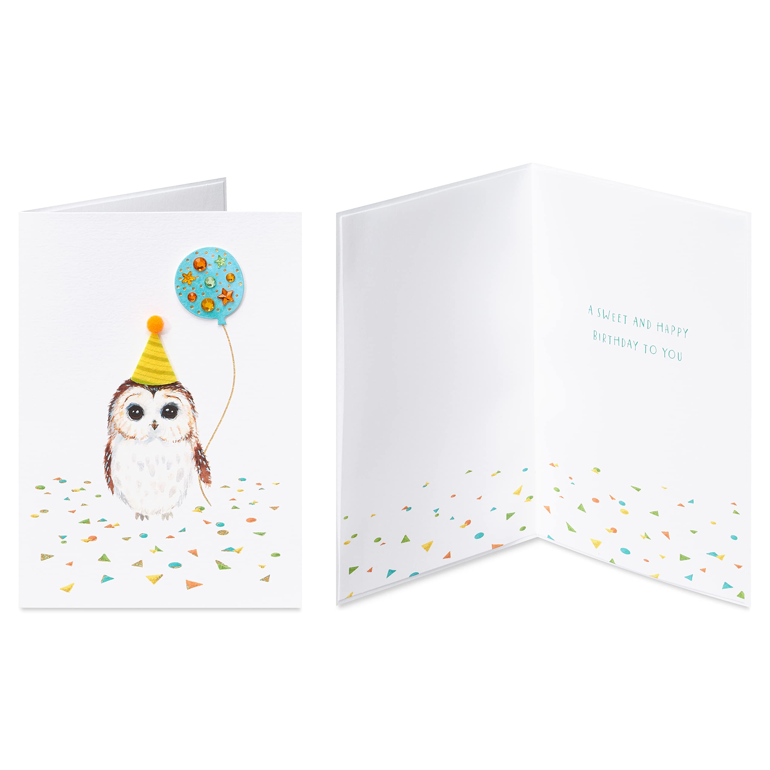 Papyrus Deluxe Boxed Birthday Card Assortment, Bright Birthday (4-Count)