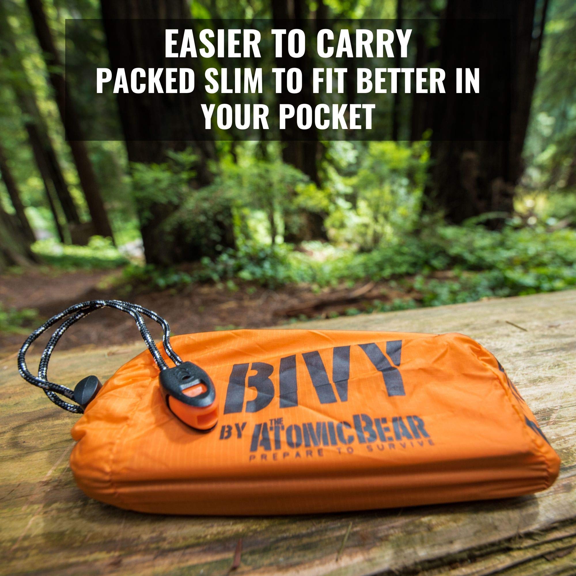 Bivy Sack - Emergency Sleeping Bag for Survival Kit - Stay Warm and Dry with This Thermal Emergency Blanket for Adults - Reusable and Waterproof Makes It Perfect for Camping