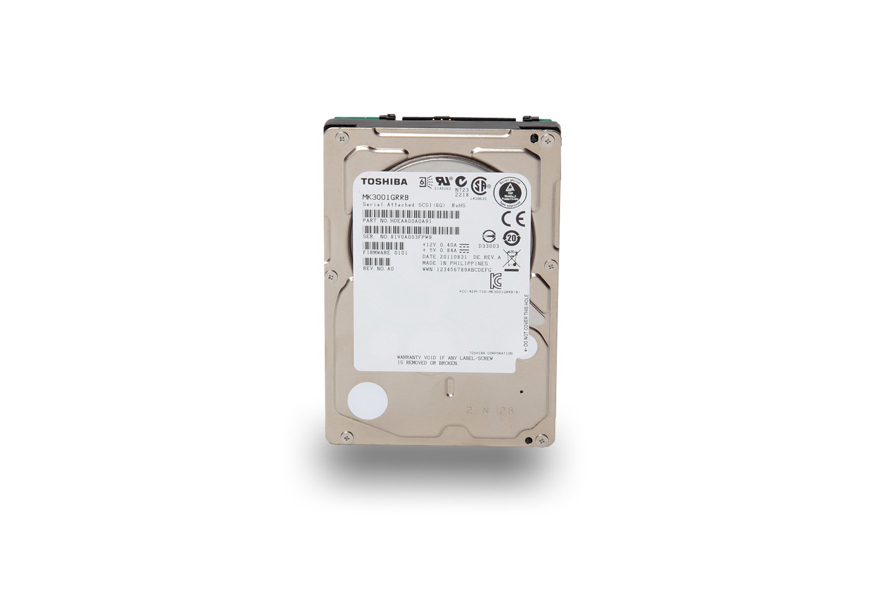 Toshiba MK1401GRRB 2.5" 147GB SAS 6Gb/s 15K RPM 32M Internal Enterprise Hard Drive