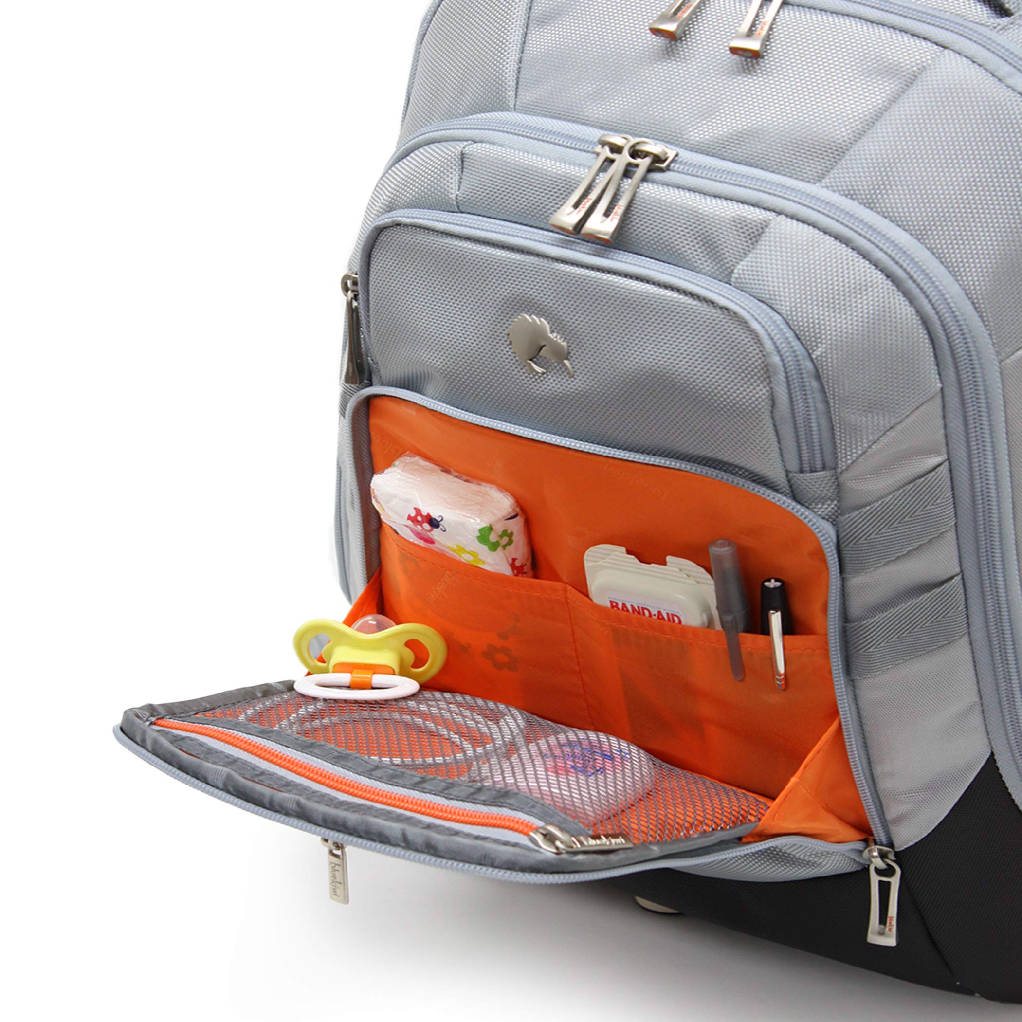 Bluekiwi HAPU Lightweight Portable Diaper Backpack Bag with Innovative Changing Station, Ample Storage, XL Insulated Pocket, and Dedicated iPad | Tablet Pocket