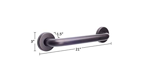 CSI Bathware Straight Grab Bar Bath, 18",1.25" Diameter Oil Rubbed Bronze