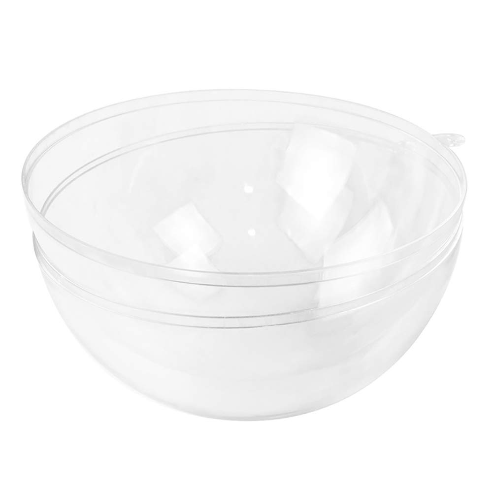 ChezMax 12 Pack DIY Clear Plastic Fillable Ornament Ball 3 Different Sizes Transparent Bath Bomb Mold Set for Christmas Wedding Party Home Decor 2.4 Inches