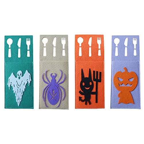 Cutlery Bag Non-Woven Fork Cutter for Case Pouch Popular Holiday Atmosphere Table Layout Ornament Halloween Party Props Party Supply for Adults Party Supply Kit