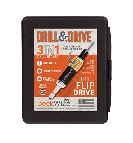 DeckWise Drill & Drive Tool for Pre-Drilling, Countersinking & Driving Decking (Hardwood, Composite, PVC, Pressure Treated)