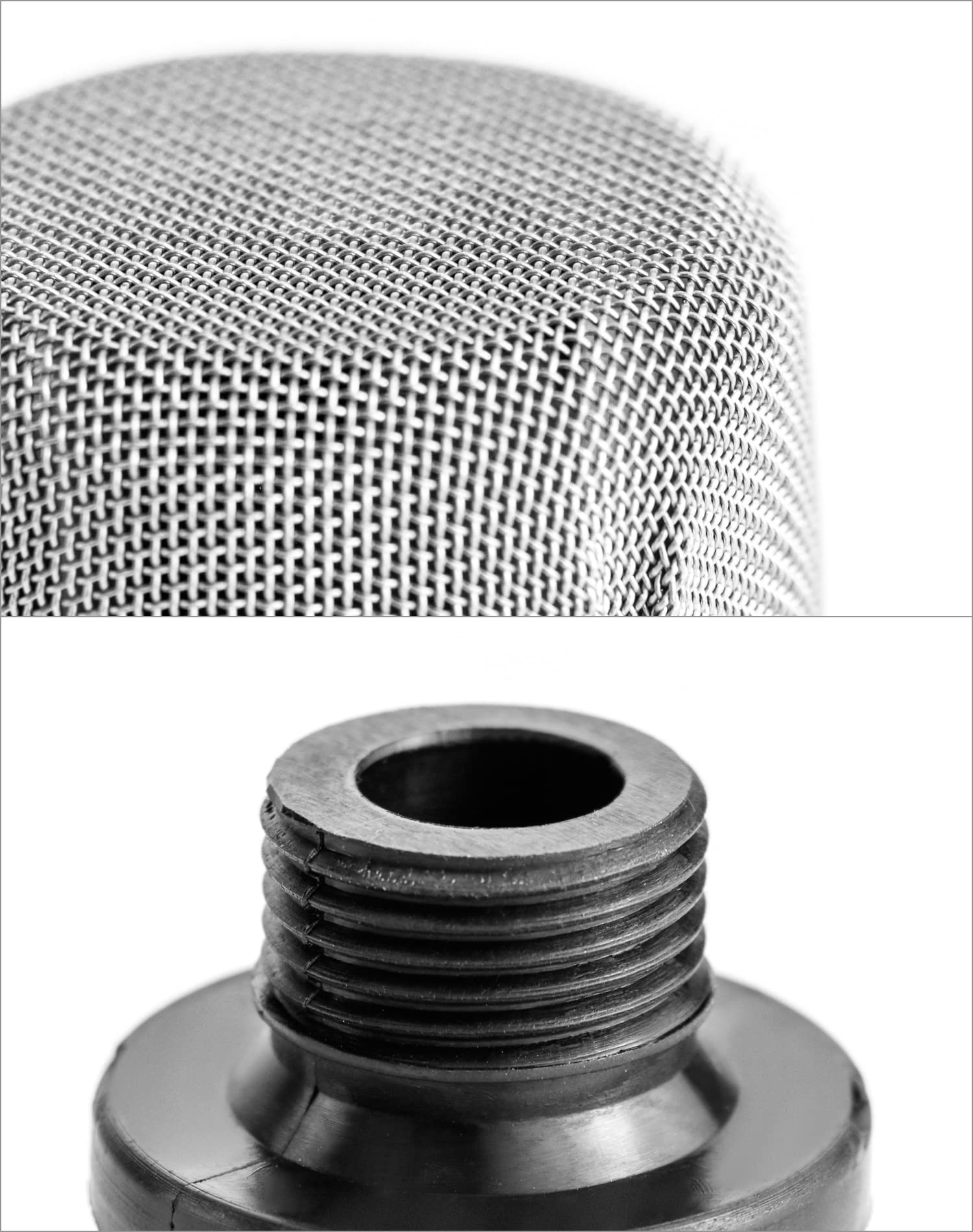 QWORK Airless Paint Sprayer Inlet Strainer, 2 Pcs 3/4 Inch Replacement Inlet Strainer Screen for Airless Paint Spray Gun