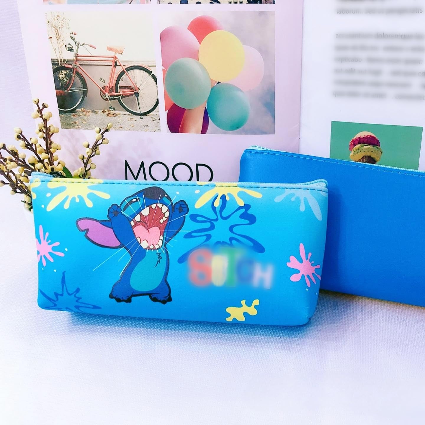 BLUEZY for Stitch School Supplies Kawaii Stuff Gift Set for Girls, Cute Anime Merch Accessories Including Pencil Case Rollerball Pens Pencils Stickers Lanyard Ruler Sticky Note notebook