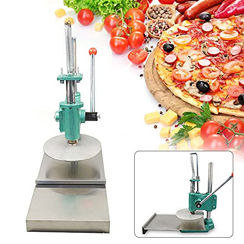 PIAOCAIYIN Pizza Dough Press, Press Machine, 9.5" Household Manual Pastry Press Machine, Stainless Steel Pizza Dough Maker, Commercial Pizza Dough Forming Machine for Home or Commercial Use