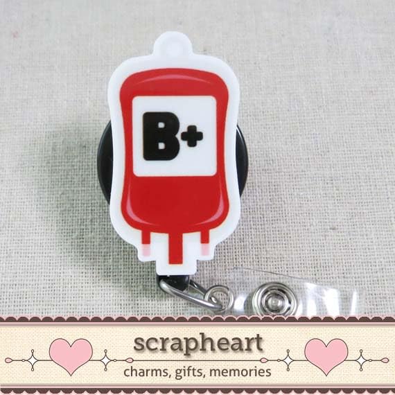 Be Positive Phlebotomist ID Holder - Transfusion Nurse Badge Reel - Cute Nursing Badge Clip - Be Positive Hematology Phlebotomy Badge Holder - Cute Nurse Gift