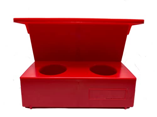 Pigeon Plastic Feeder Dove Bird Food Feeding Pigeon Perches Posadero Comedero Palomas 2 huecos (Two Holes)