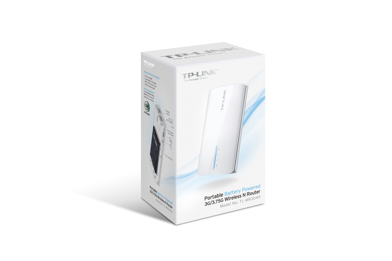 TP-Link N150 Wireless 3G/4G Portable Router with AP/WISP/Router Mode, Compatible with Select AT&T/Verizon/Sprint/T-Mobile USB Modems (TL-MR3040)