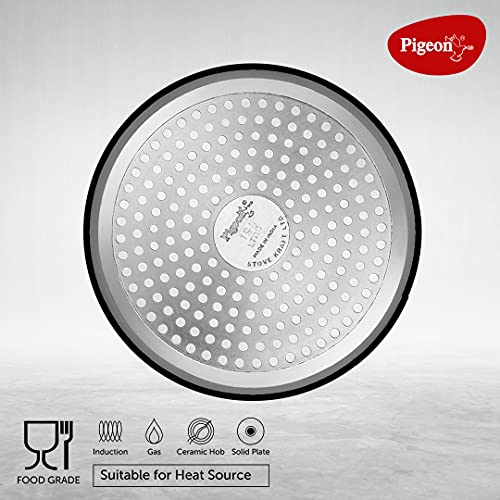 Pigeon Pressure Cooker - 3 Quart - Hard Anodized - Cook delicious food in less time: soups, rice, legumes, and more 3 Liters Black