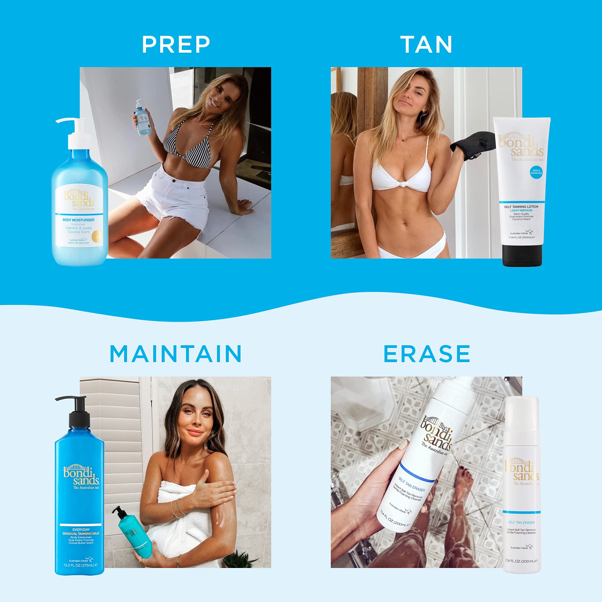 Bondi Sands Self Tanning Lotion | Moisturizing, Quick Drying Lotion Provides a Natural Looking, Long Lasting, Bronzed Glow | 6.76 oz/200 mL