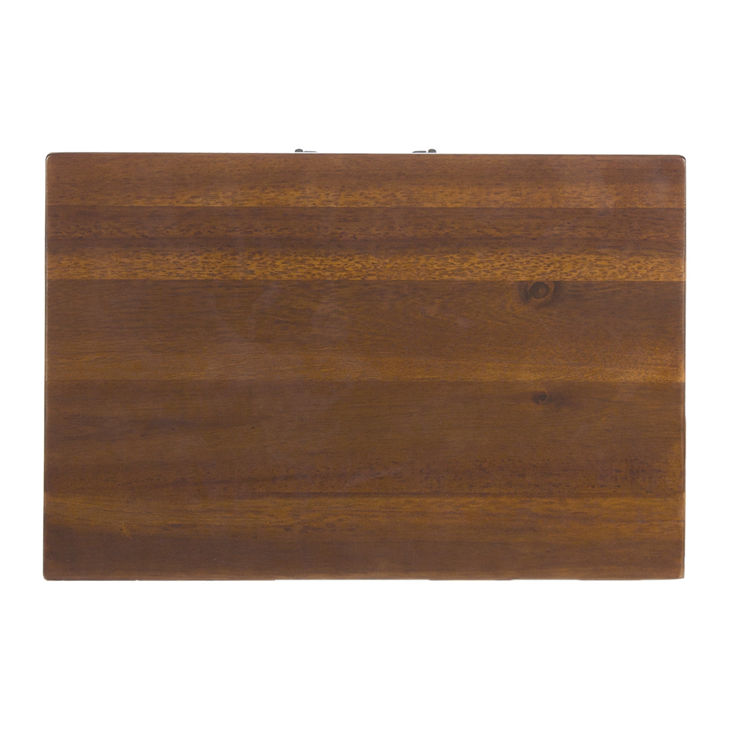 Christopher Knight Home Eirinn Acacia Wood with Faux Wood Overlay Wine Rack, Dark Oak
