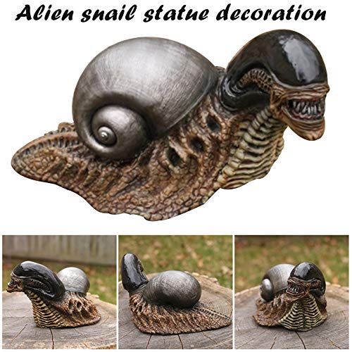 Uncosinb Alien Snail Statue Figure Statues Model Doll Collection Birthday Gifts Long Garden Home Decoration