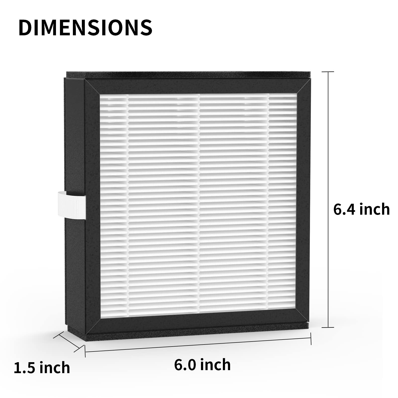 FCFMY 4 Packs H13 True HEPA Replacement Filters Compatible with Afloia Q10 Air Cleaner Purifier and Dehumidifier 2-in-1