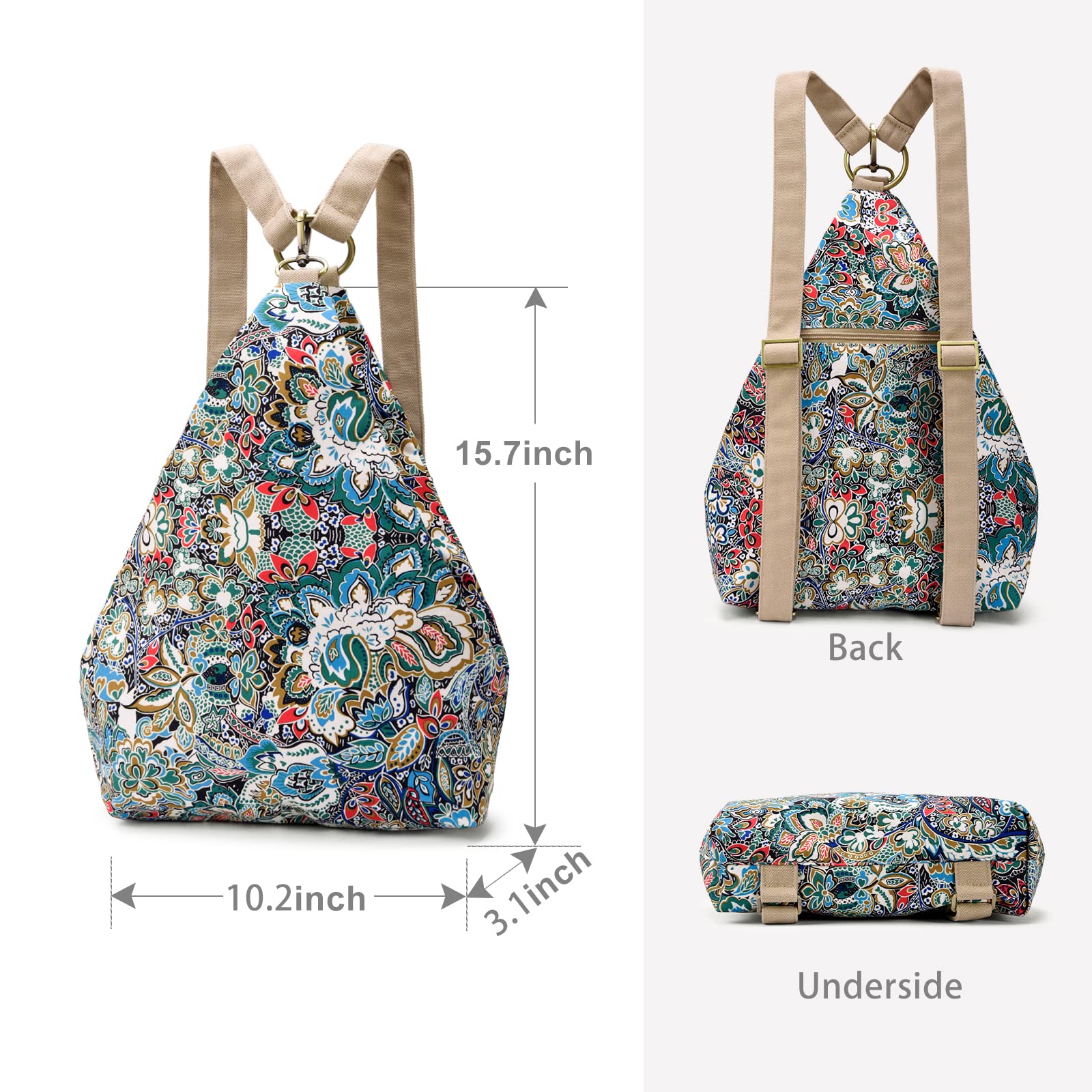 Black Butterfly Premium Backpack for Women, Bohemia Style Fashion Casual Daypack Backpack, Small Backpack Purse (02-blue)