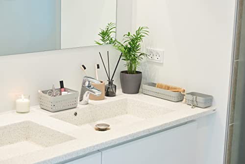 Room Copenhagen, Seoul Organizer β Ventilated Nesting Baskets for Storing Small Items β Stylish Storage Boxes for Desks, Drawers, and More β X-Large, Chinois Green