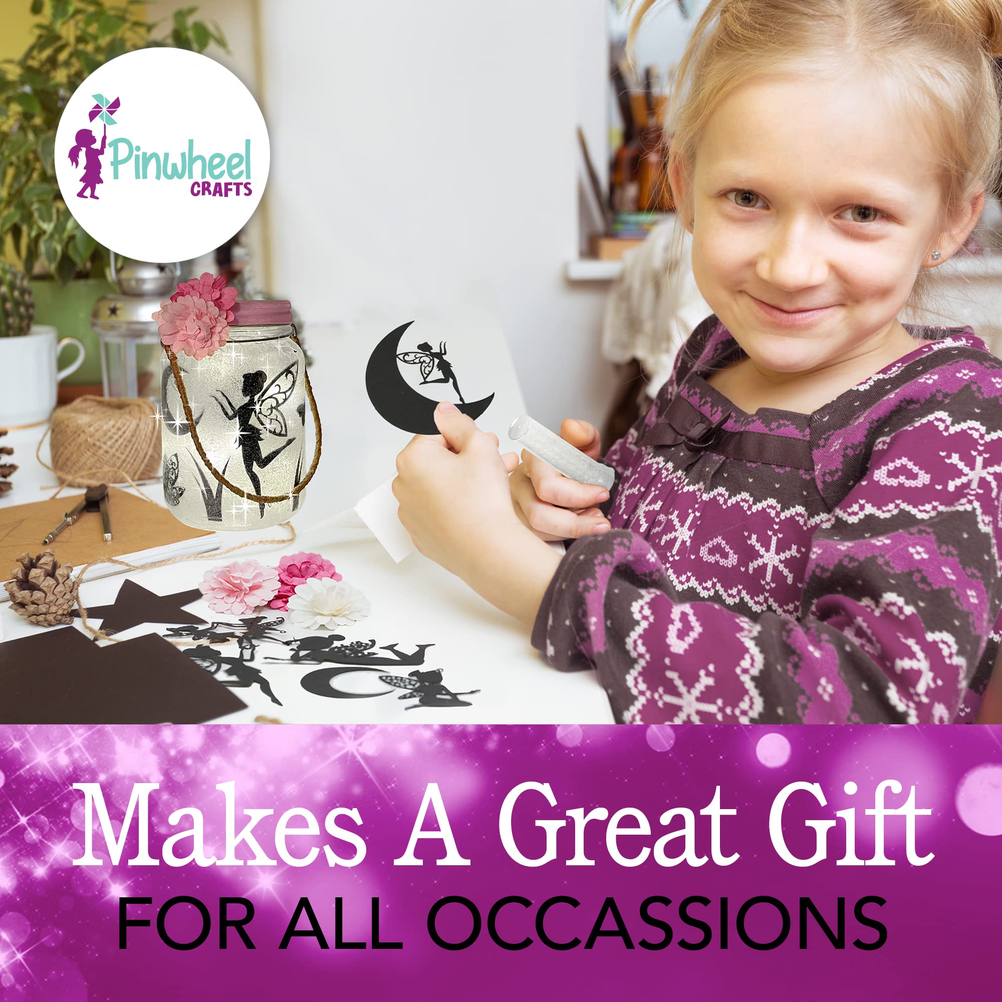 Unicorn Pillow Kit & Fairy Jar Kit Bundle - Fun DIY Arts and Crafts Project for Kids Ages 6 7 8 9 10 11 12 - Great Gifts for All Occasions