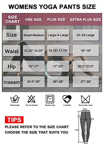 Burpada 3Pack High Waisted Yoga Pants for Women, Soft Tummy Control Stretch Athletic Running Workout Leggings Yoga Pants