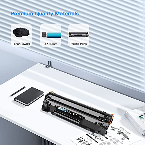 LxTekPurify Compatible Toner Cartridge Replacement for Canon 137 CRG137 9435B001AA to use with ImageClass D570 LBP151dw MF216n MF236n MF232W MF227dw MF229dw MF244dw MF247dw MF249dw (2 Black)
