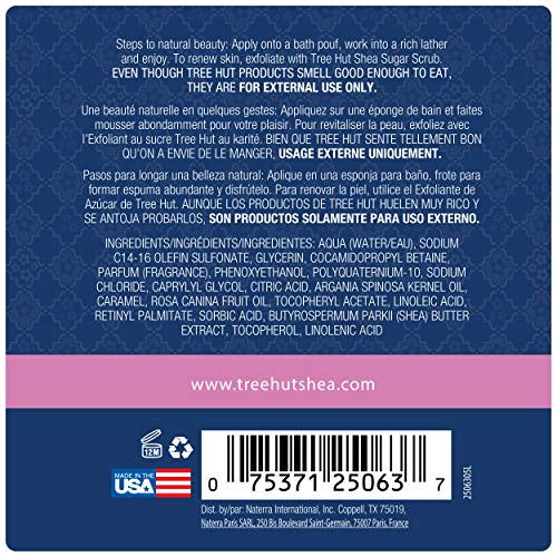 Tree Hut Shea Moisturizing Body Wash Moroccan Rose, 17oz, Ultra Hydrating Body Wash for Nourishing Essential Body Care