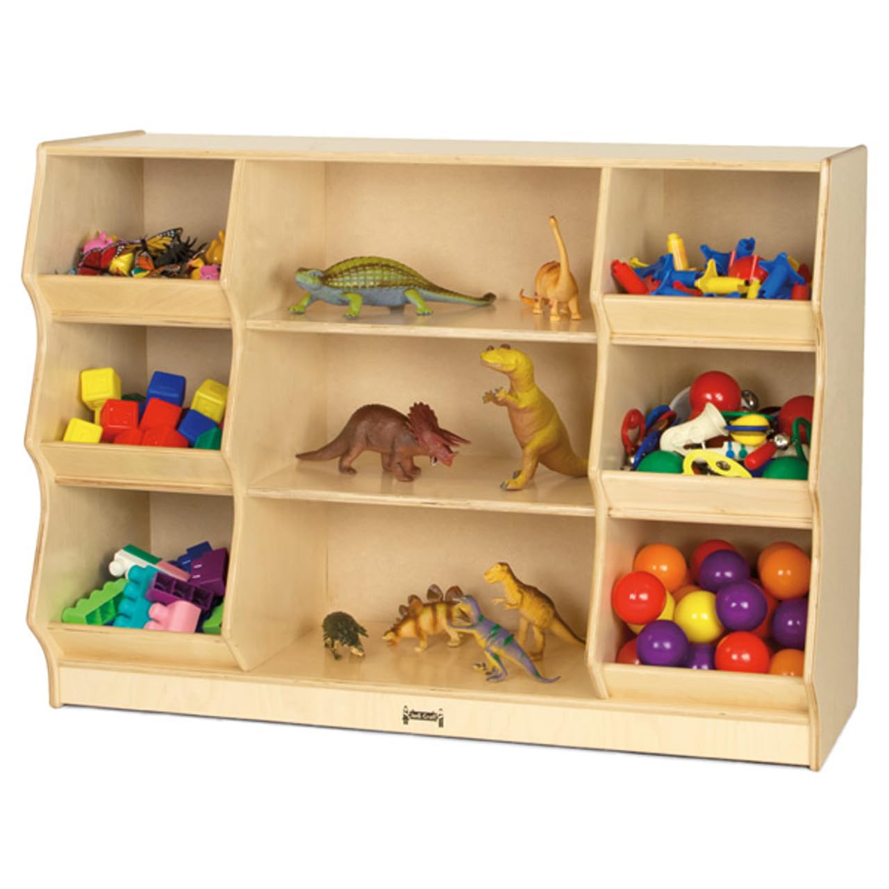 Jonti-CraftÂŽ Kids Open Wood Toy Storage Organizer with Shelves - 3932JC